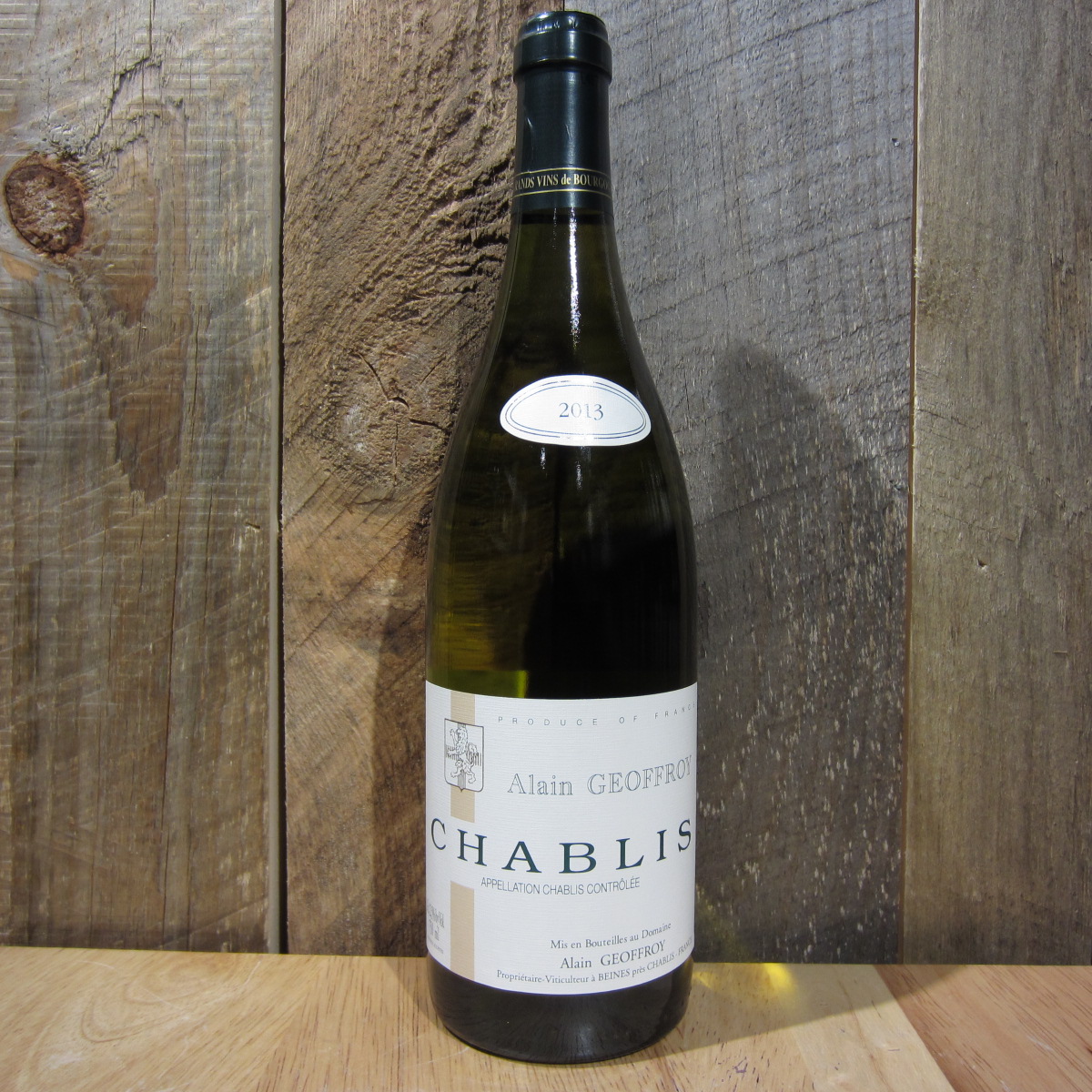 Alain Geoffroy Chablis 2016 750ml - Oak and Barrel