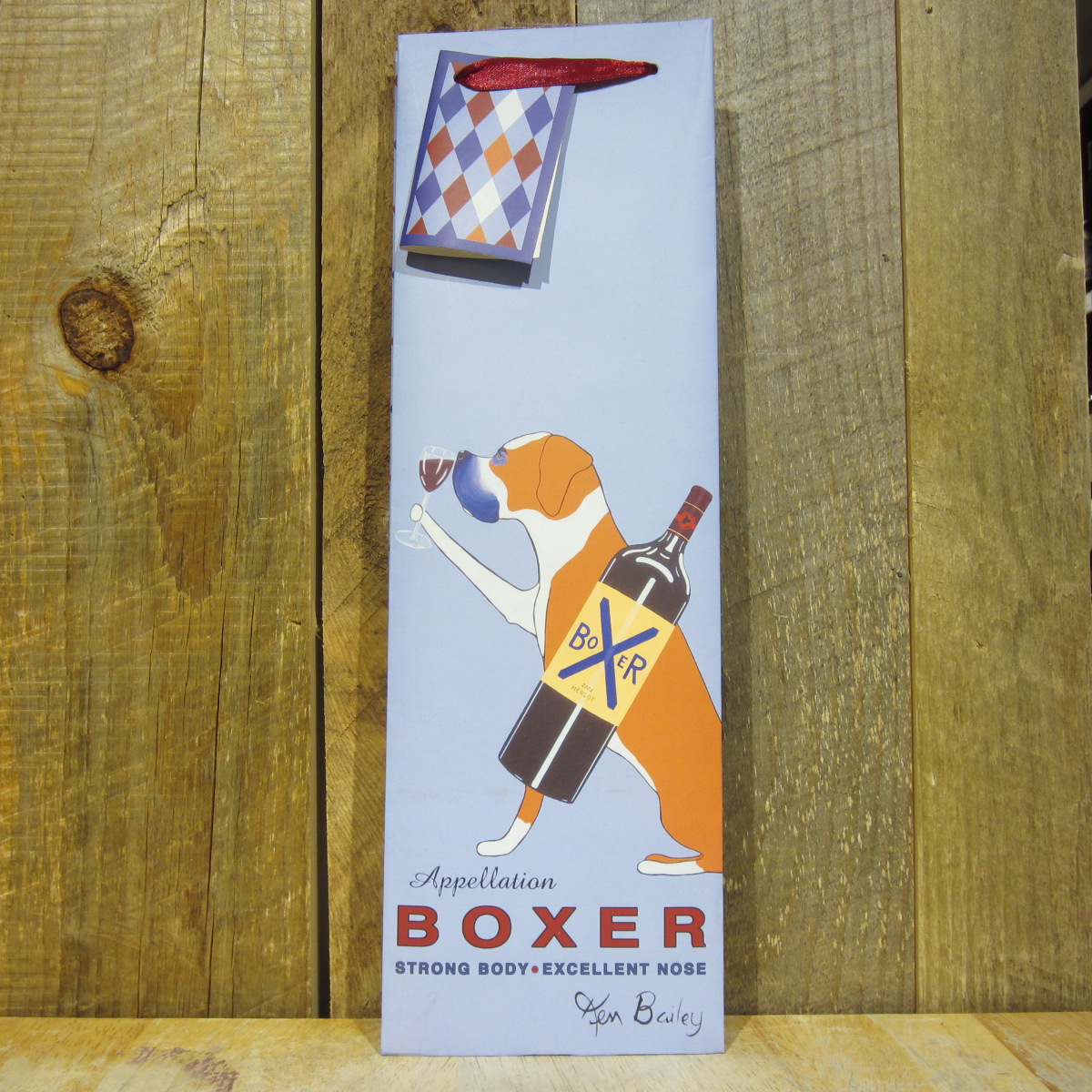 The Boxer Wine Gift Bag - Oak and Barrel