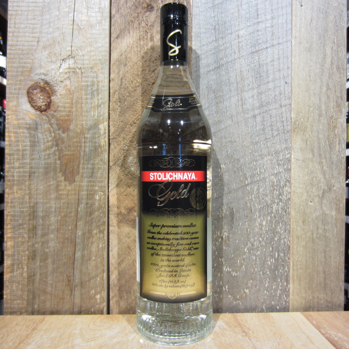 Stolichnaya Gold Vodka 1L - Oak and Barrel