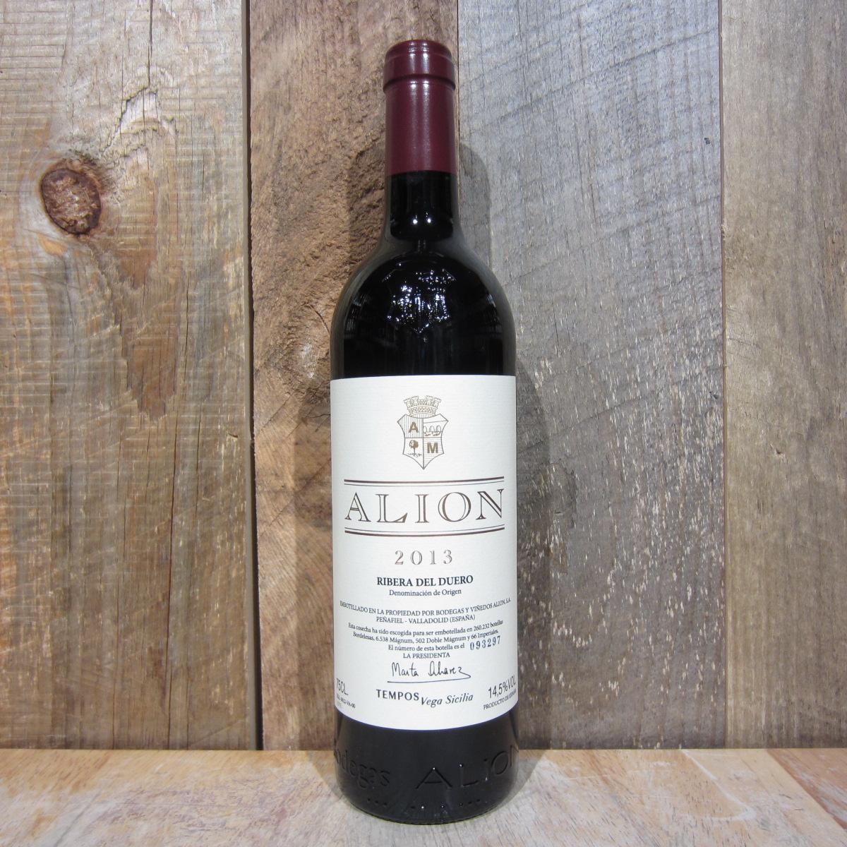 Vega Sicilia Alion Ribera del Duero 2013 750ml - Oak and Barrel