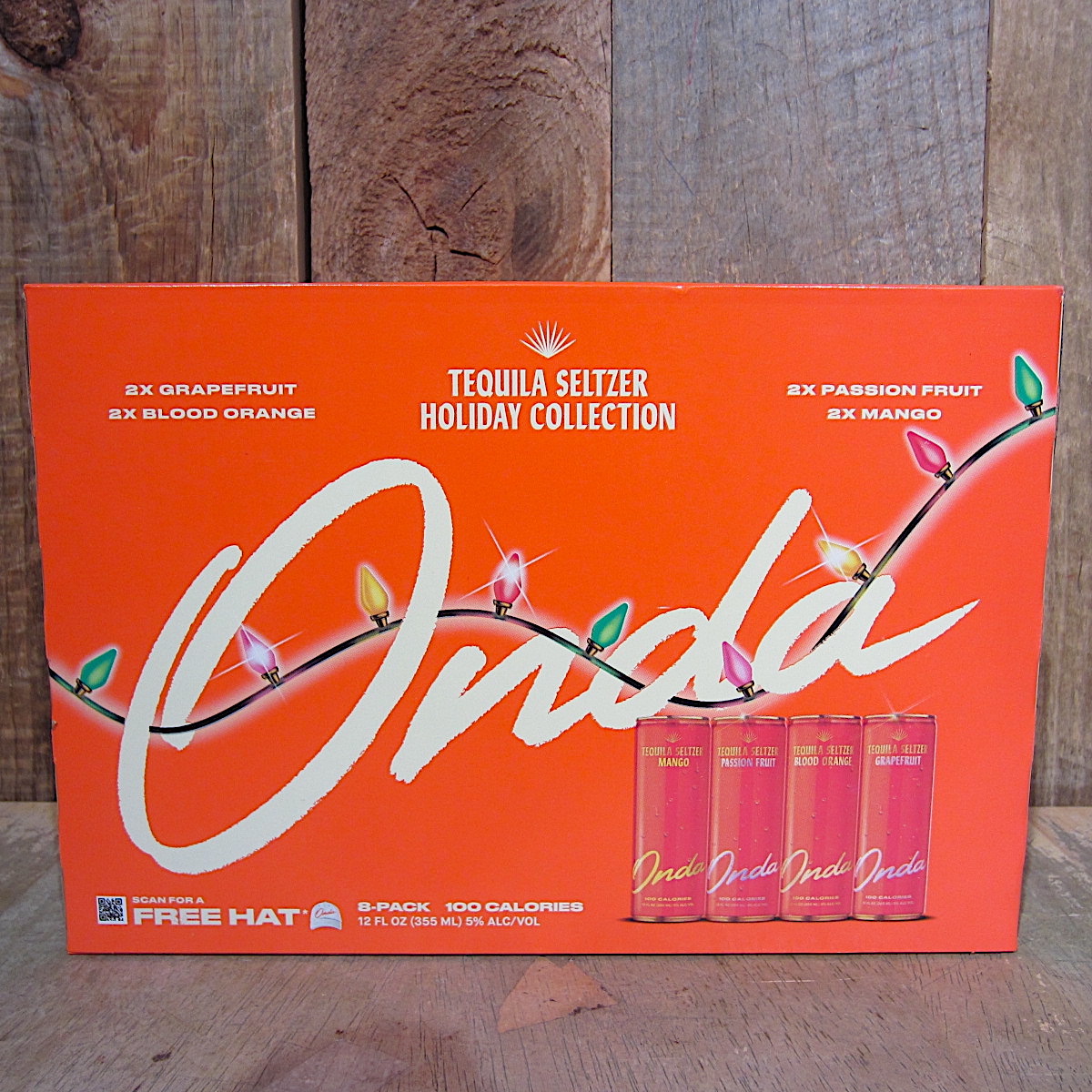 Onda Sparkling Tequila Holiday Combo Pack (8-Pack) - Oak and Barrel