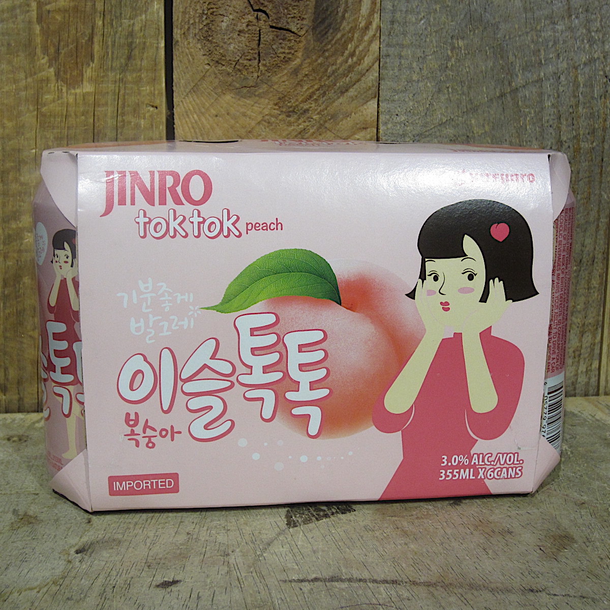 Jinro Tok Tok Peach (6-Pack) - Oak and Barrel